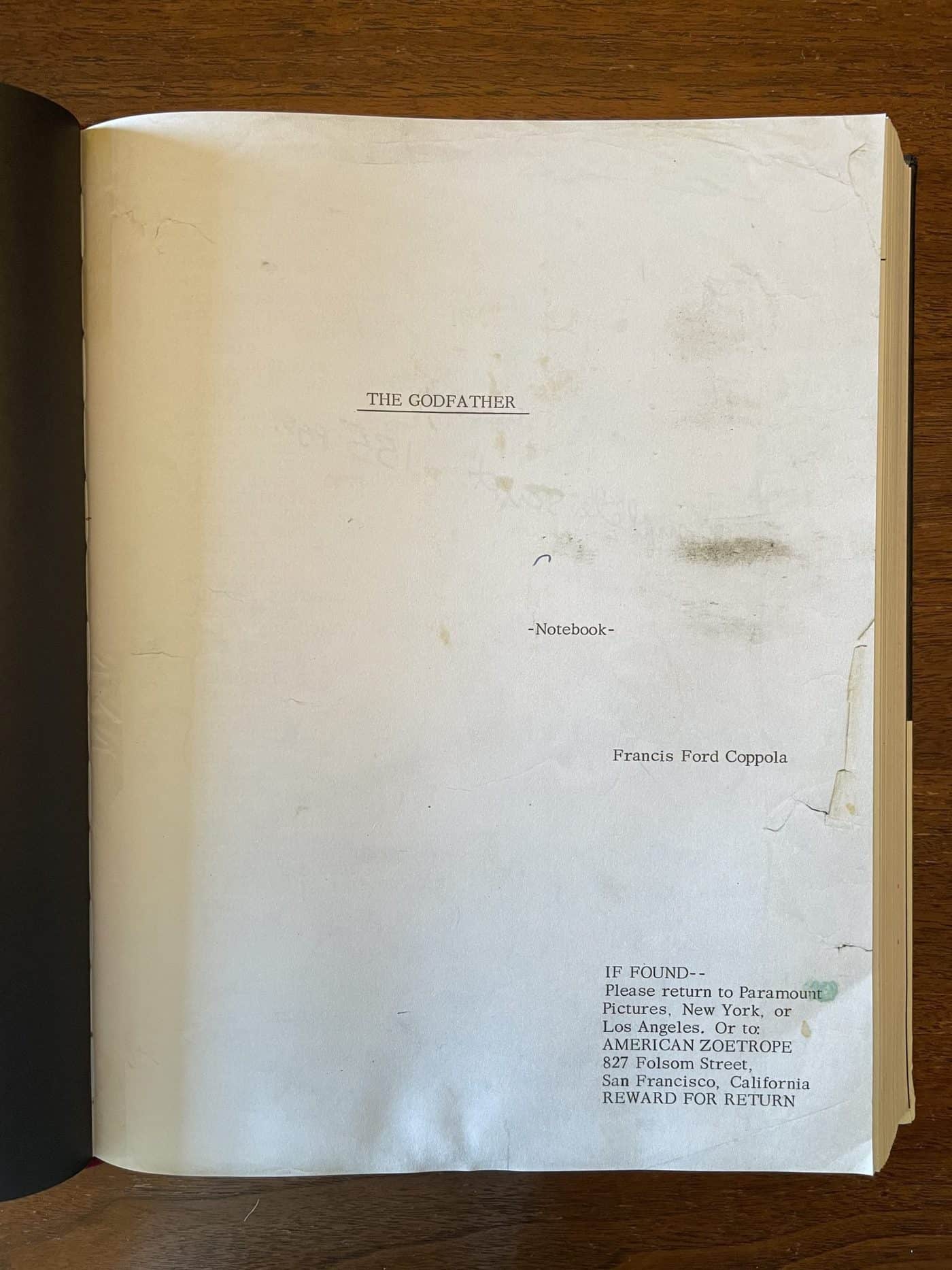 The Godfather Notebook - Forte Labs