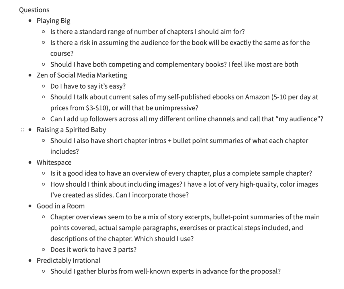 The Project Management of a Bestselling Book