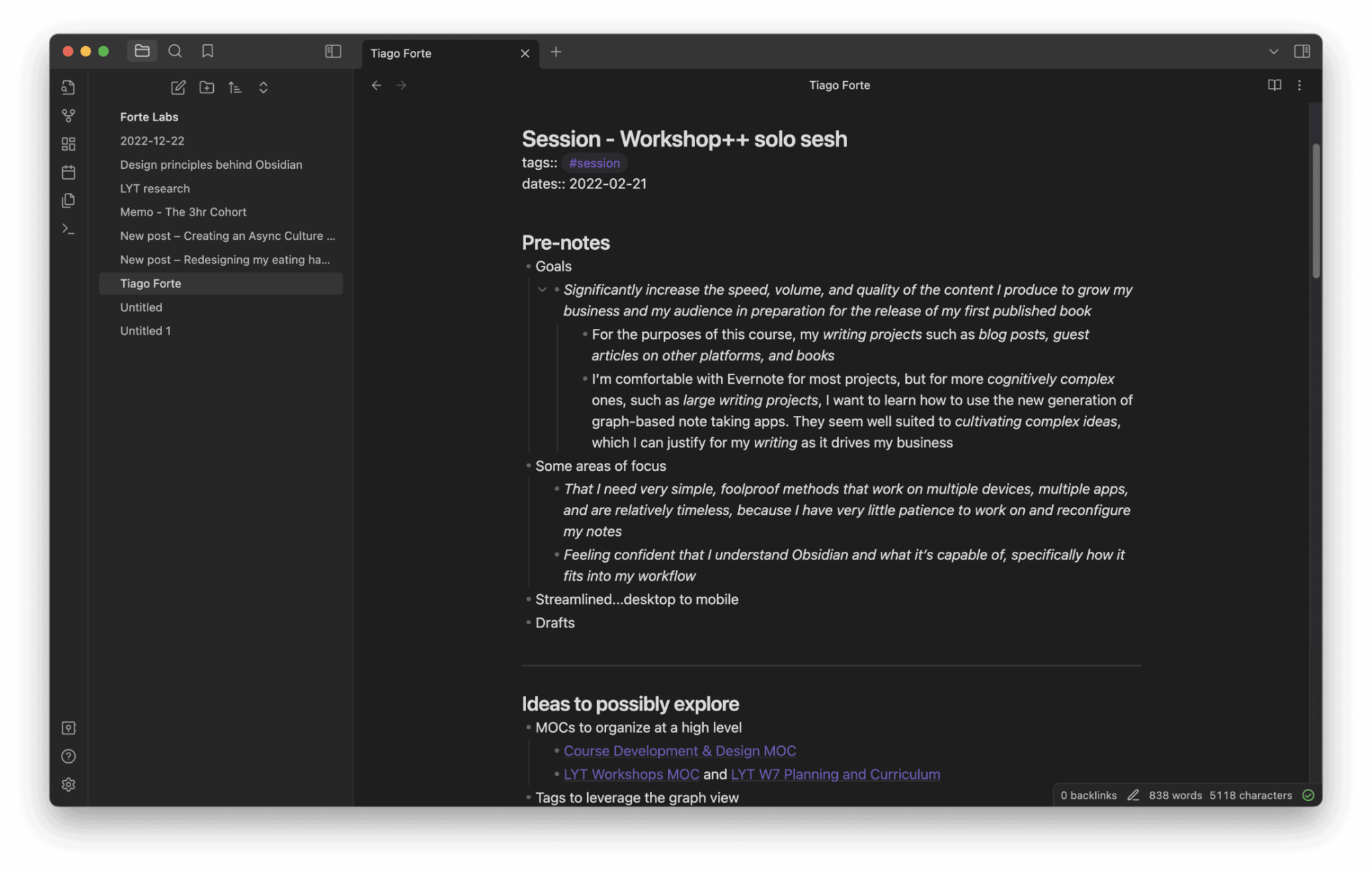 Test-Driving a New Generation of Second Brain Apps: Obsidian, Tana, and Mem